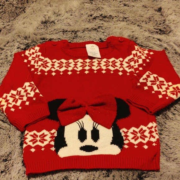 Disney | Shirts & Tops | Disney Minnie Mouse Sweater | Poshmark